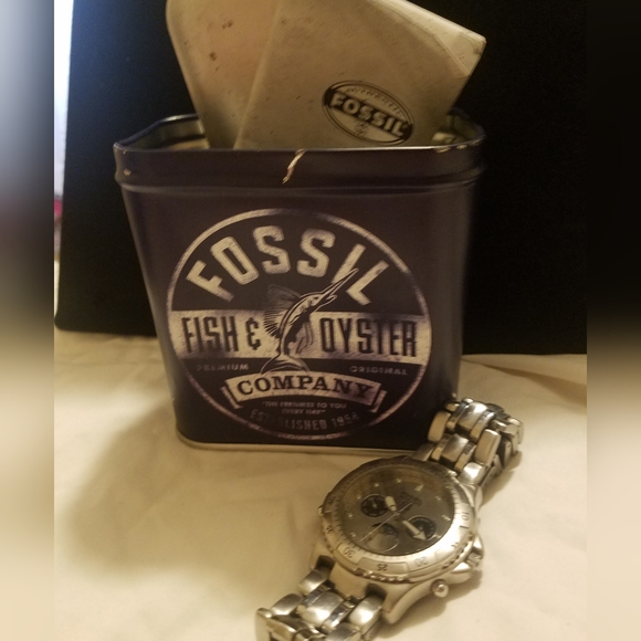 Fossil | Accessories | Mens Vintage Fossil Watch With Moon Phases ...